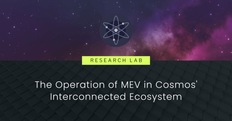 The Operation of MEV in Cosmos' Interconnected Ecosystem